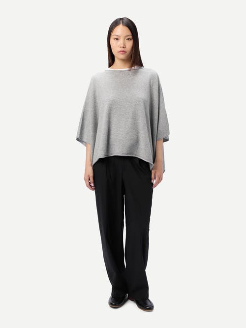 GOBI CASHMERE Gobi Cashmere Timeless Boat Neck Cashmere Poncho